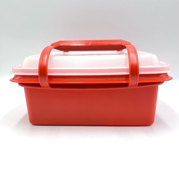 Tupperware | Kitchen | Vintage New Tupperware 254 Full Set Poppy Red ...